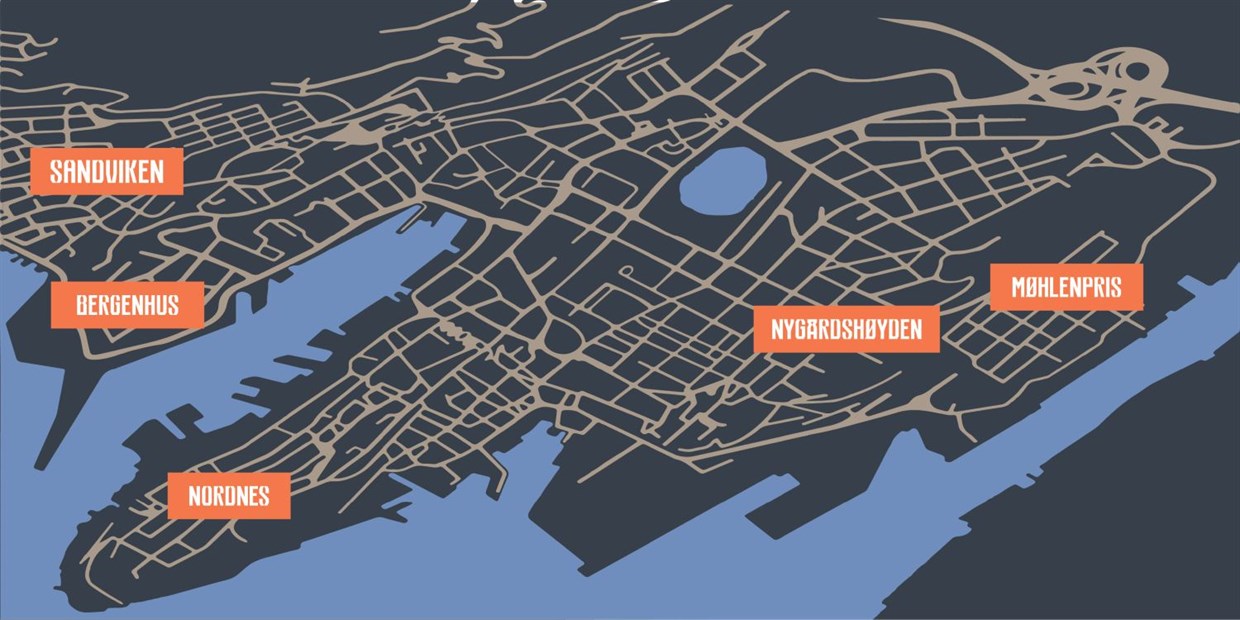 Districts and neighborhoods in Bergen city center - visitBergen.com